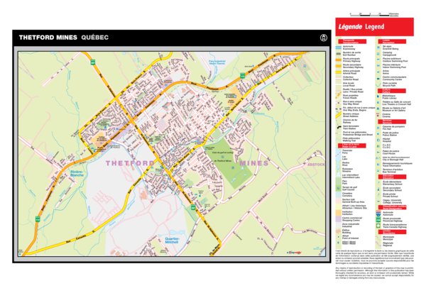 Thetford Mines, QC Map by Mapmobility Corp. | Avenza Maps