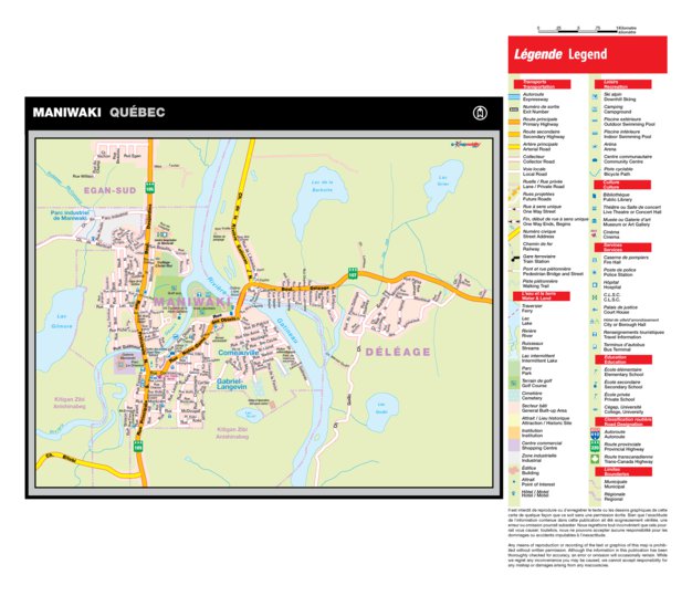 Maniwaki, QC Map by Mapmobility Corp. | Avenza Maps
