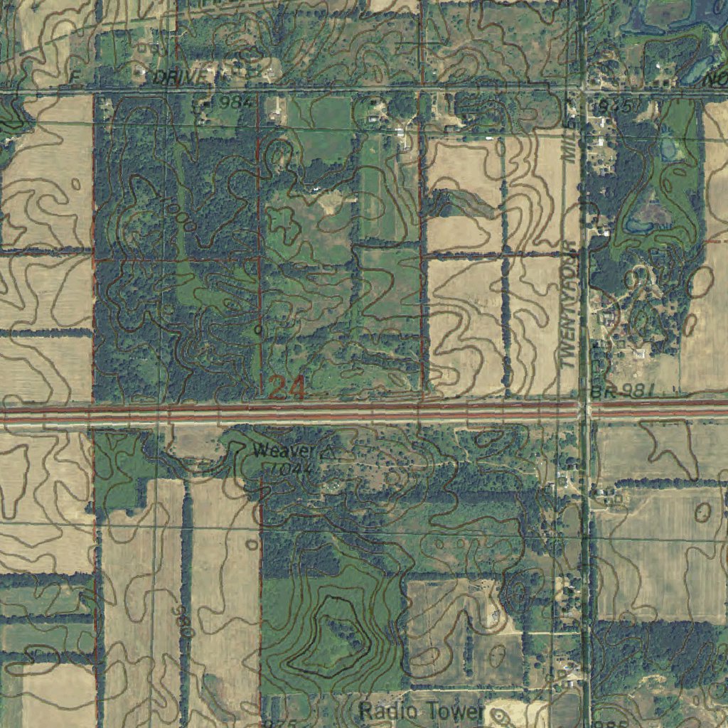 MI-Northwest Albion: GeoChange 1976-2012 Map by Western Michigan University | Avenza Maps