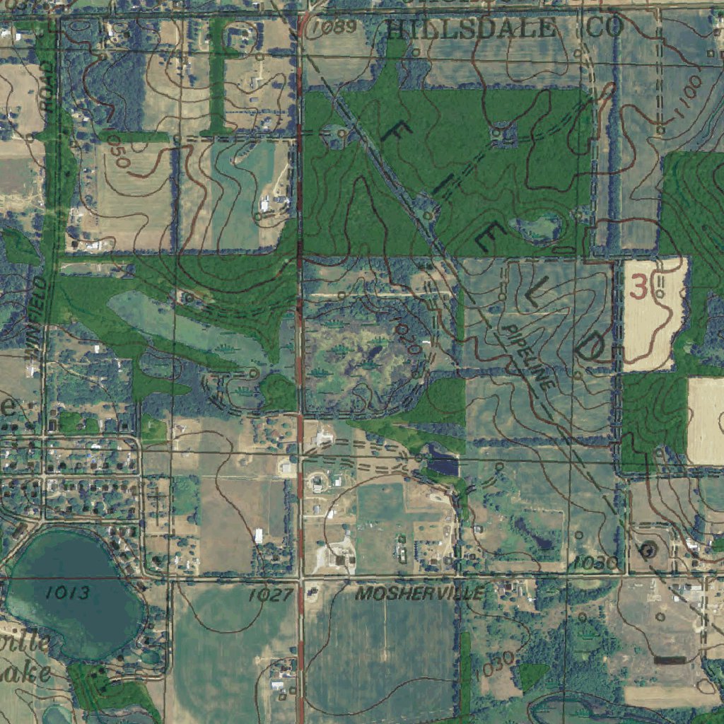 MI-Mosherville: GeoChange 1976-2012 Map by Western Michigan University | Avenza Maps