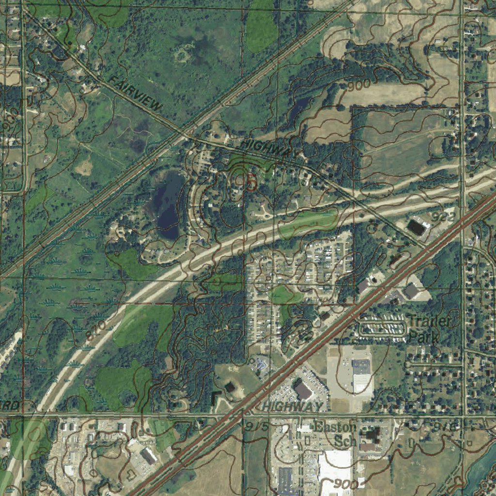 MI-Charlotte: GeoChange 1976-2012 Map by Western Michigan University | Avenza Maps