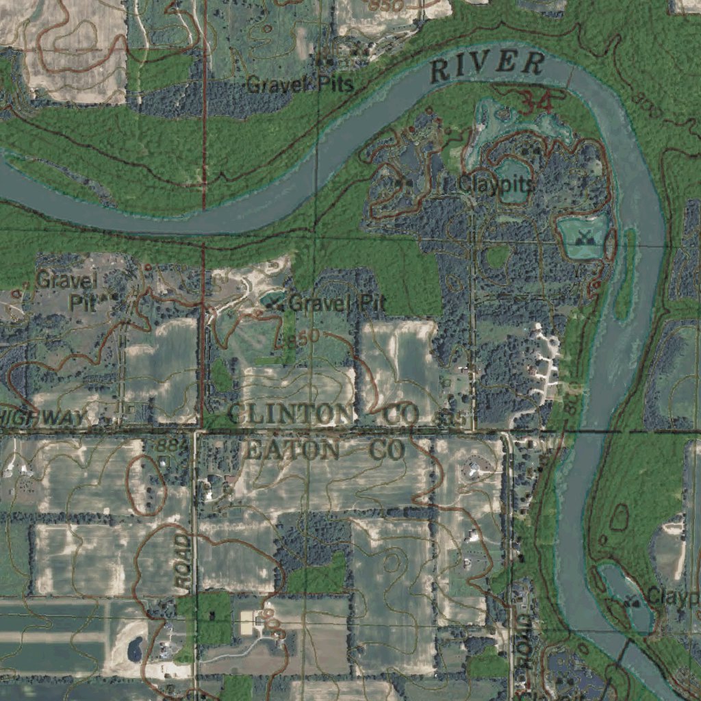 MI-Eagle: GeoChange 1974-2012 Map by Western Michigan University | Avenza Maps
