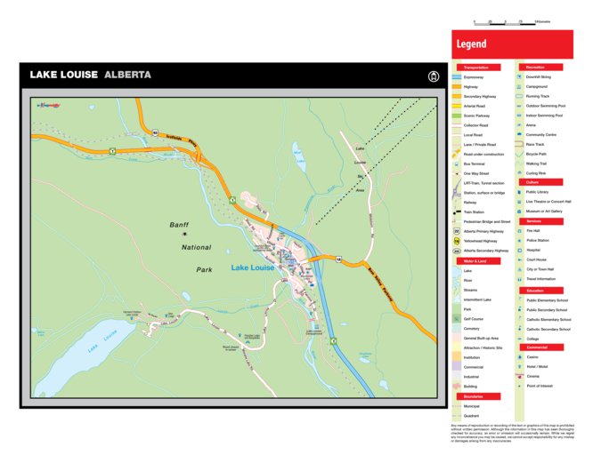 Lake Louise, AB Map by Mapmobility Corp. | Avenza Maps