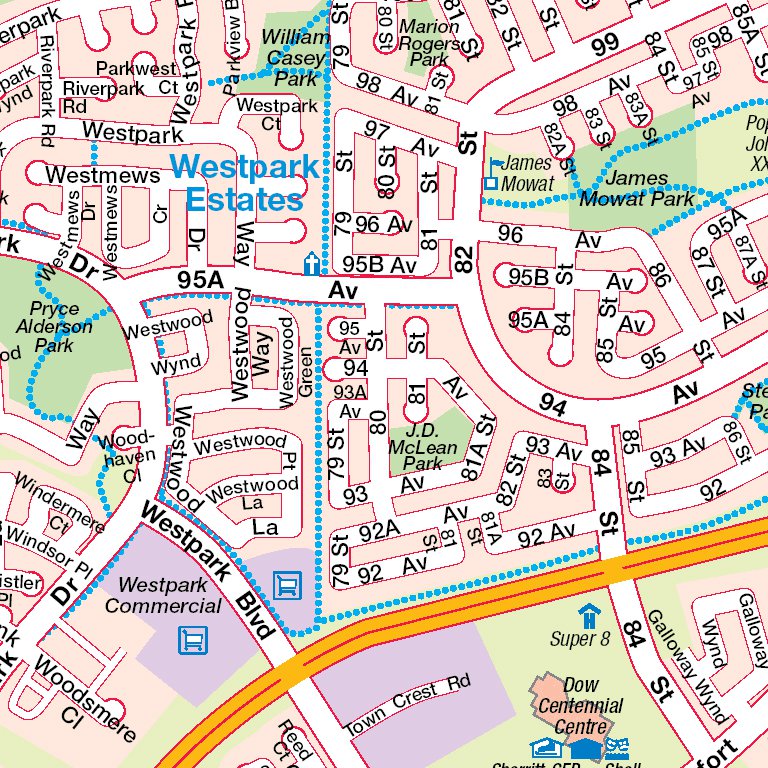 Fort Saskatchewan, AB Map by Mapmobility Corp. | Avenza Maps