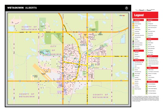 Wetaskiwin, AB Map by Mapmobility Corp. | Avenza Maps