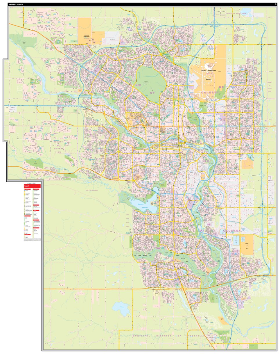 Calgary, AB Map by Mapmobility Corp. | Avenza Maps