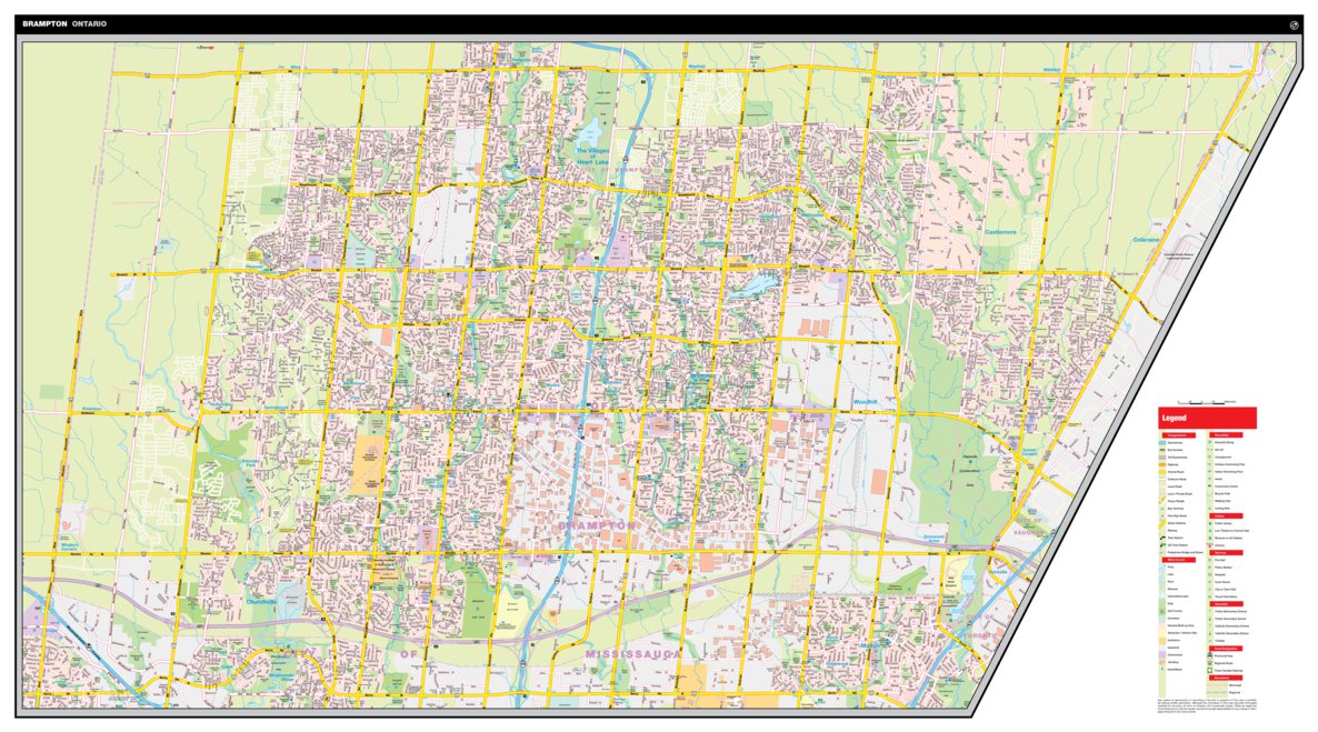 Brampton, ON Map by Mapmobility Corp. | Avenza Maps