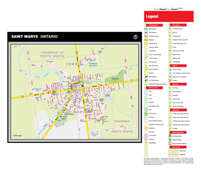 St Marys, ON Map by Mapmobility Corp. | Avenza Maps