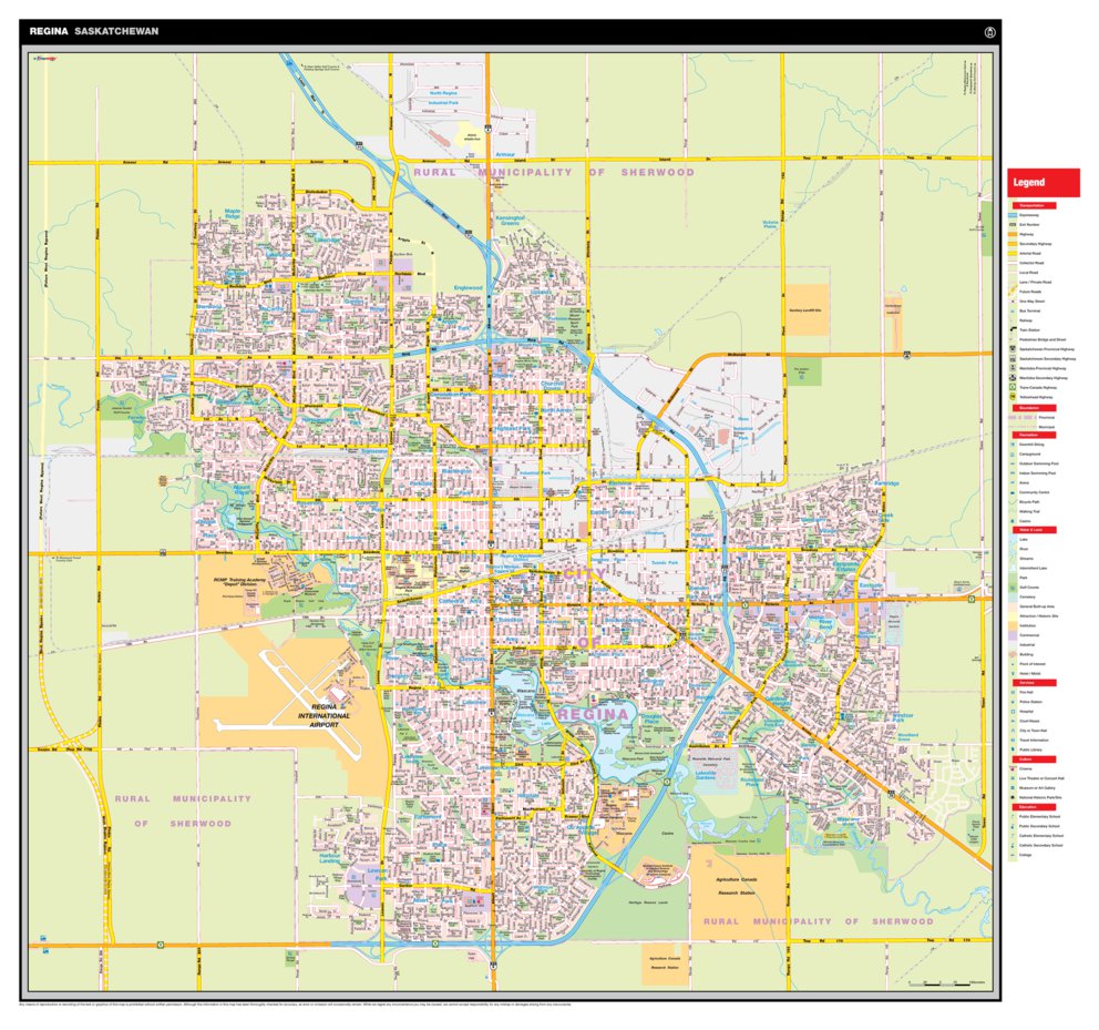 Regina, SK Map by Mapmobility Corp. | Avenza Maps