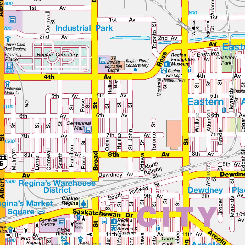 Regina, SK Map by Mapmobility Corp. | Avenza Maps
