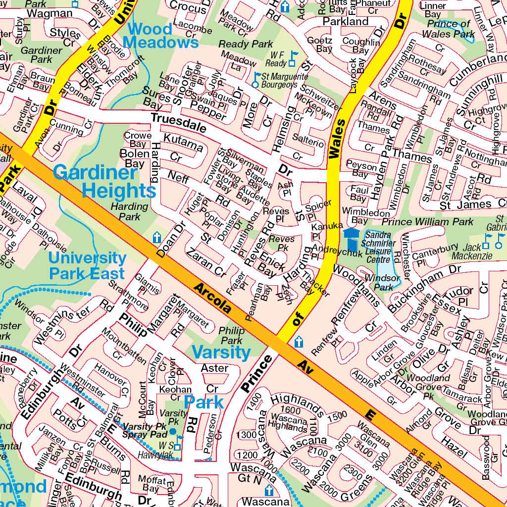 Regina, SK Map by Mapmobility Corp. | Avenza Maps