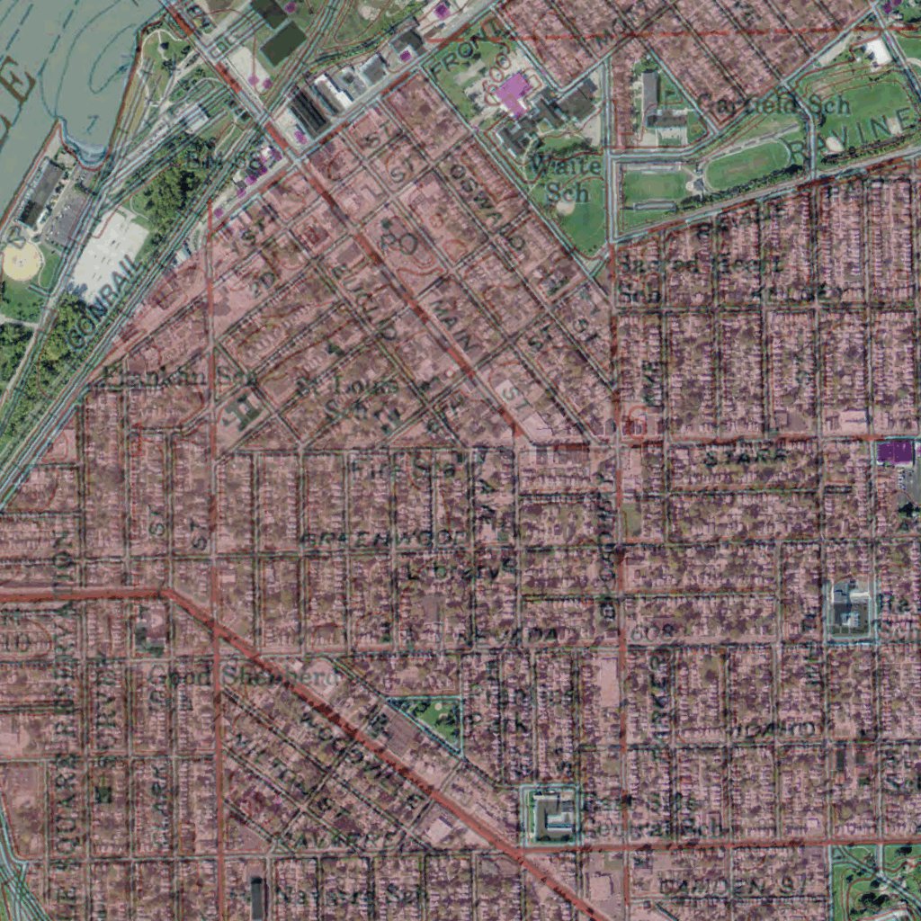 OH-MI-Toledo: GeoChange 1934-2011-12 Map by Western Michigan University | Avenza Maps