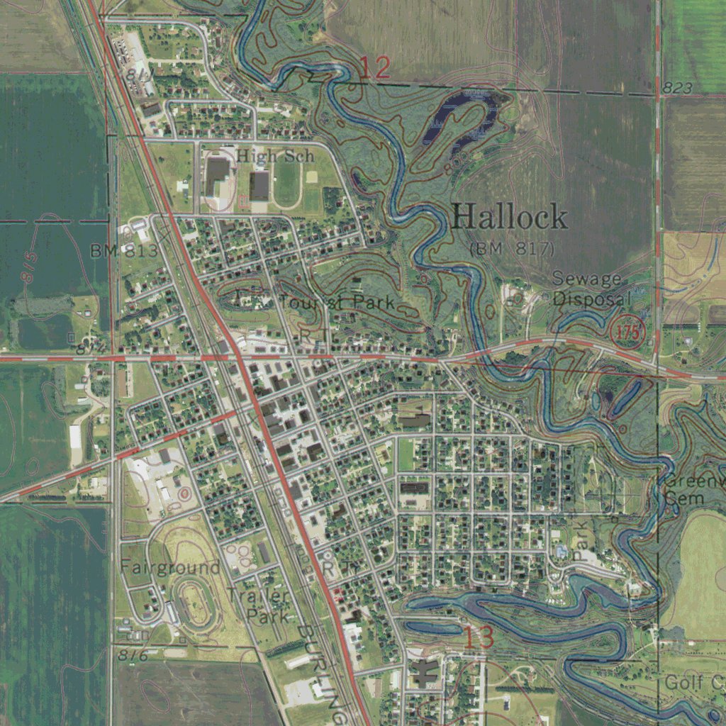 MN-HALLOCK: GeoChange 1973-2013 Map by Western Michigan University | Avenza Maps
