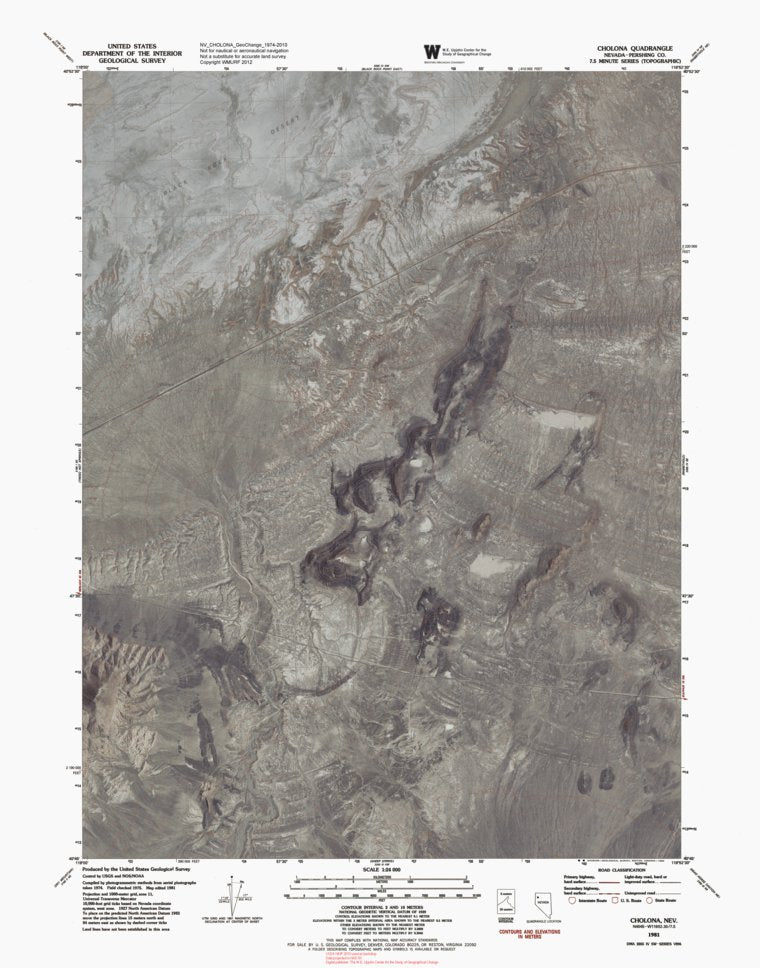 NV-CHOLONA: GeoChange 1974-2010 Map by Western Michigan University | Avenza Maps