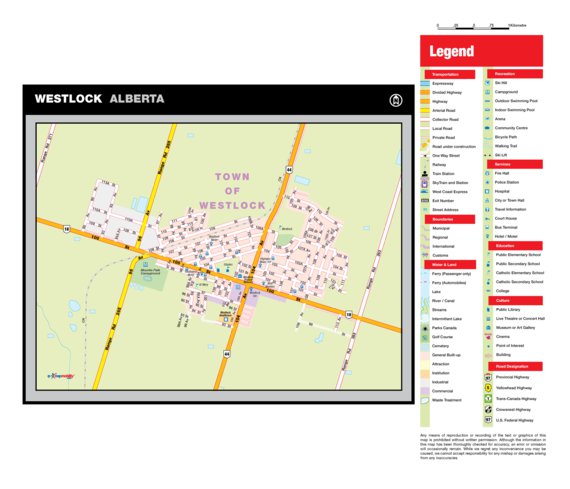 Westlock, AB Map by Mapmobility Corp. | Avenza Maps