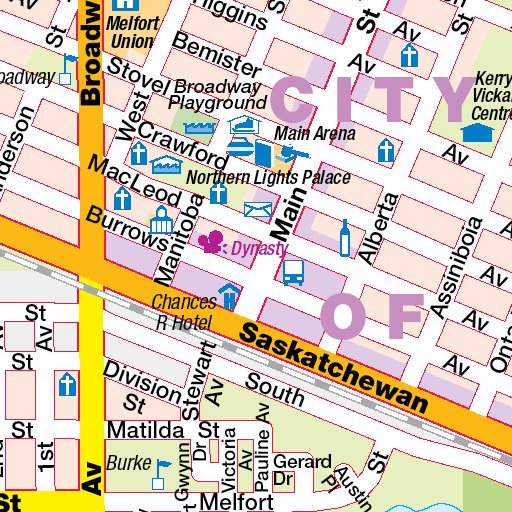 Melfort, SK Map by Mapmobility Corp. | Avenza Maps
