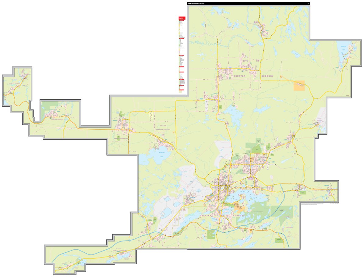 Sudbury and area, ON Map by Mapmobility Corp. | Avenza Maps