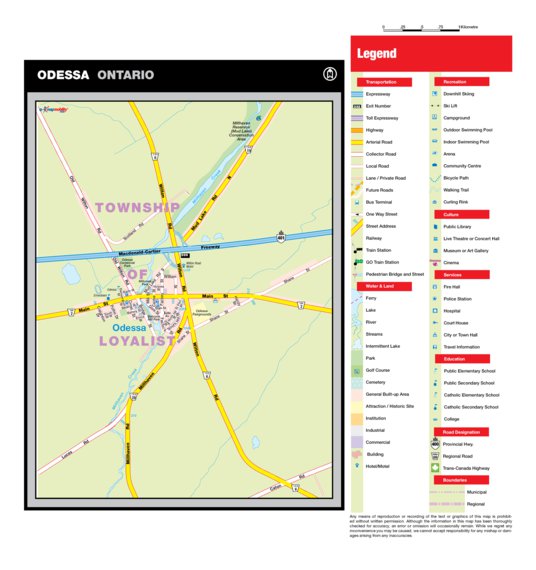 Odessa, ON Map by Mapmobility Corp. | Avenza Maps