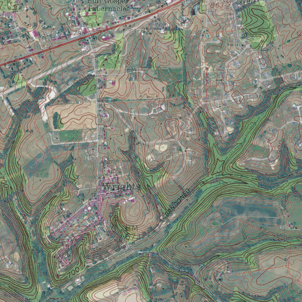 KY-GREENSBURG: GeoChange 1950-2012 Map by Western Michigan University | Avenza Maps