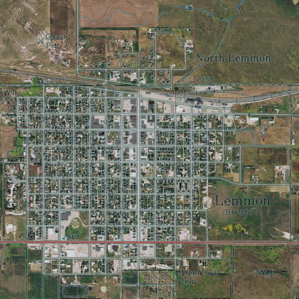 SD-ND LEMMON: GeoChange 1973-2014 Map by Western Michigan University | Avenza Maps