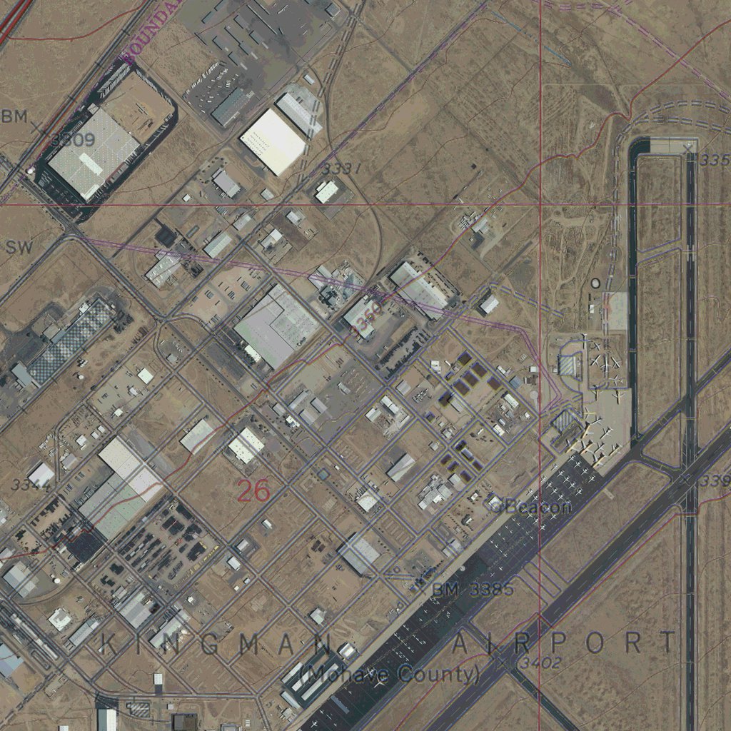 AZ-KINGMAN AIRPORT: GeoChange 1967-2010 Map by Western Michigan University | Avenza Maps