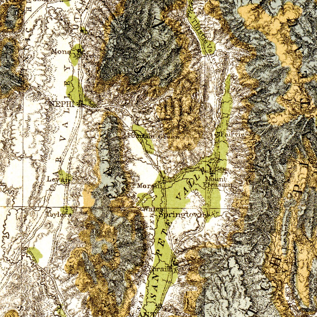 Map Of Utah Territory 1878 by TESS Cartography | Avenza Maps