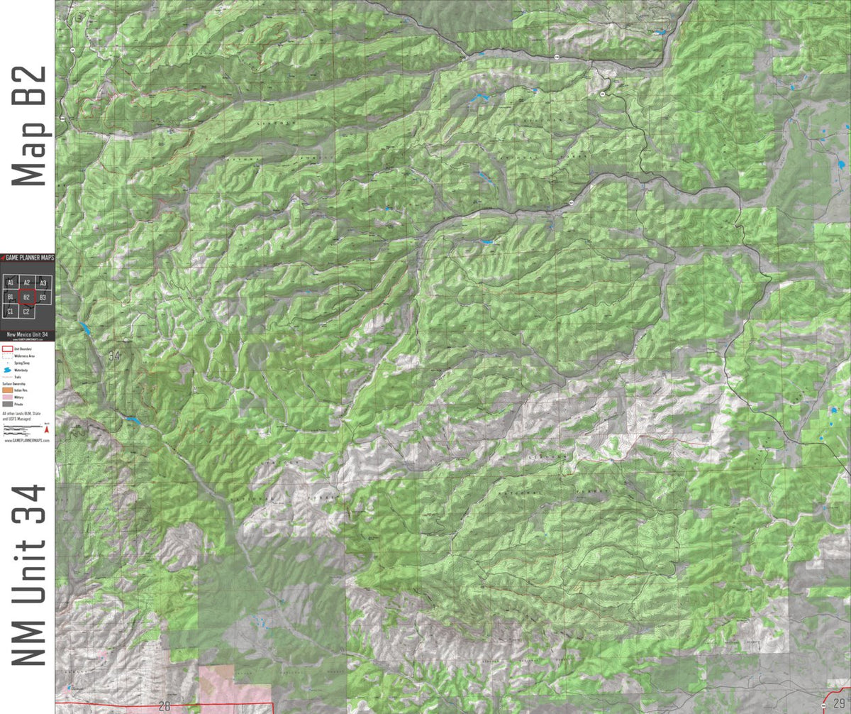 New Mexico Unit 34 Detail Set Map by Game Planner Maps | Avenza Maps
