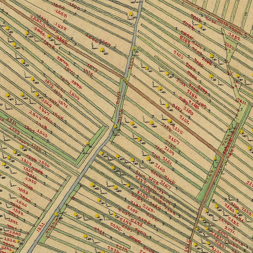 ALDENO Mappa originale d'impianto del Catasto austro-ungarico. Scala 1:2880 Map by CARTAGO ...
