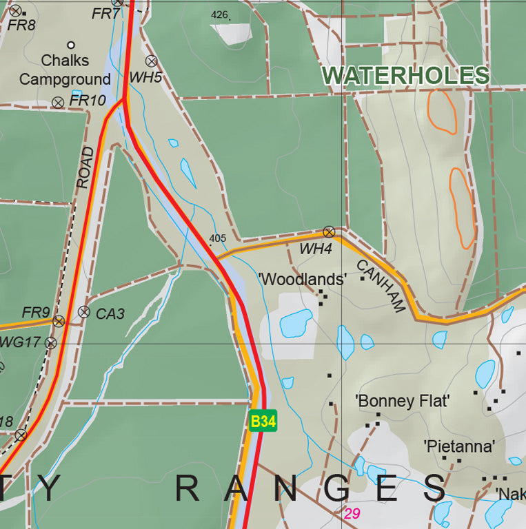 Mount Lofty Ranges Map 179A1 by Mapland - Department for Environment and Water | Avenza Maps