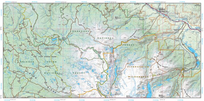 Wind River Range 2020 Map by Beartooth Publishing | Avenza Maps
