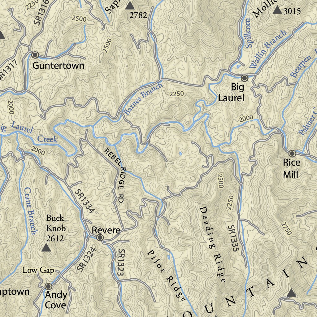 French Broad Region - East Map by Pisgah Map Company, LLC | Avenza Maps