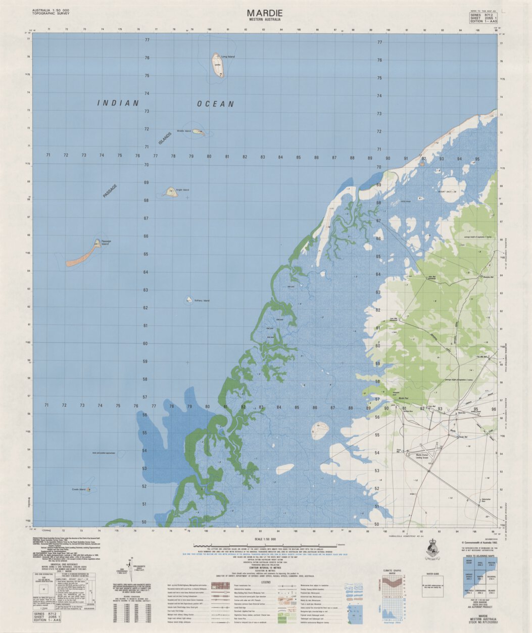 Mardie (2055-1) Map by Geoscience Australia | Avenza Maps