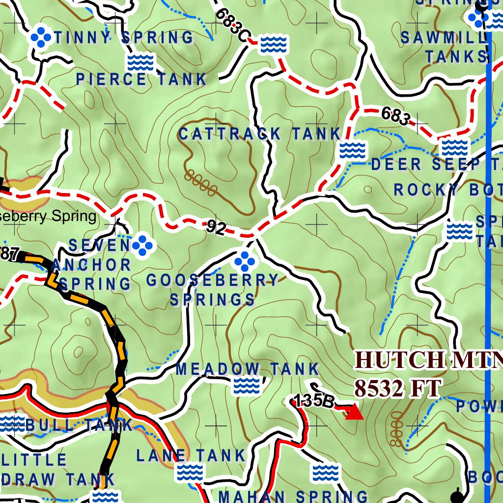 Arizona HuntMap GMU 5B-Combo Map by HuntMap, LLC | Avenza Maps