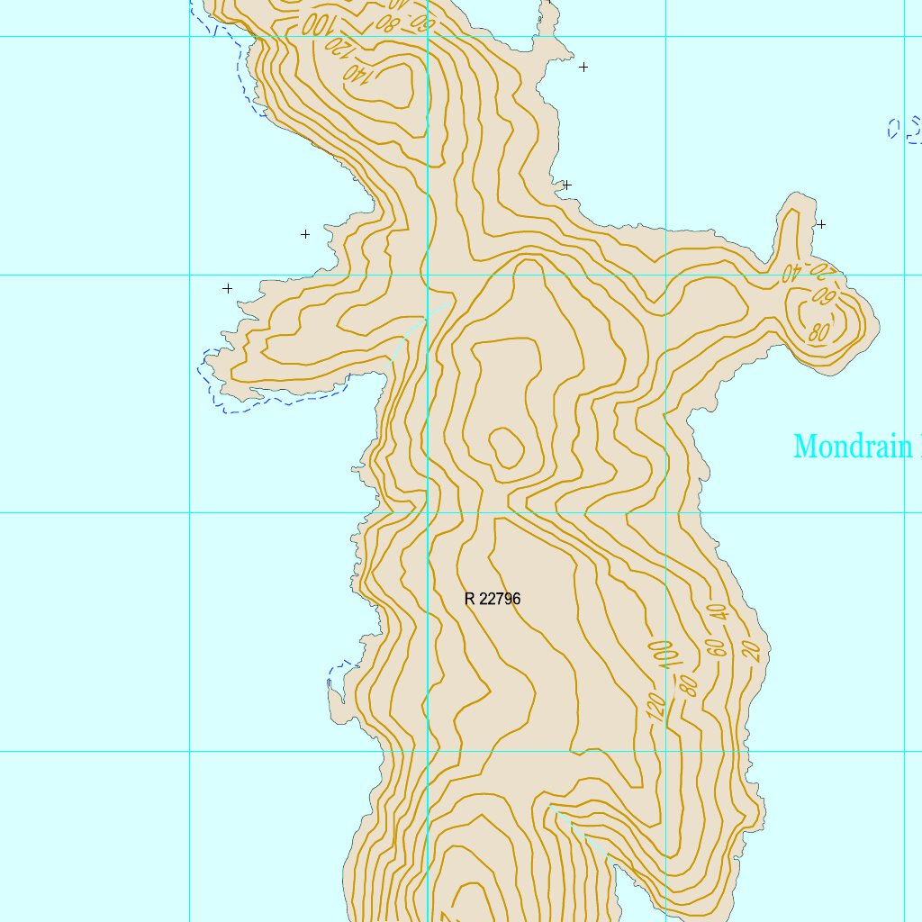 COG Series Map 3329-14: Mondrain and Finger Island by Western Australia Department of ...