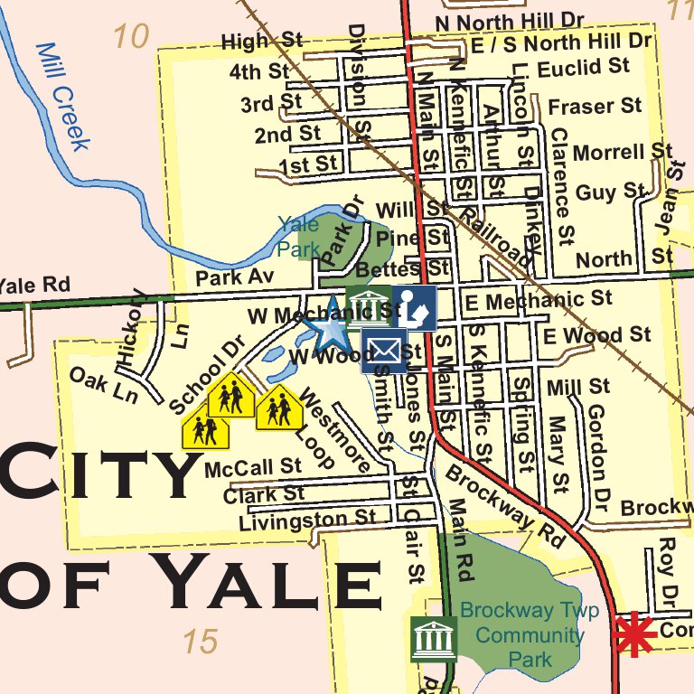Brockway Township, St. Clair County, MI Map by Donald Dale Milne ...