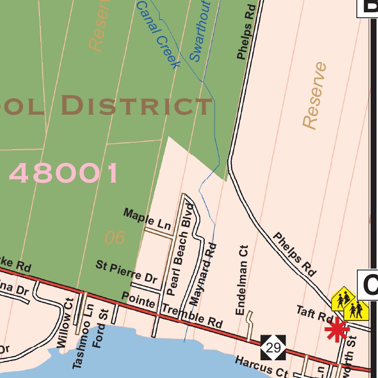 Clay Township (west part), St. Clair County, MI Map by Donald Dale ...