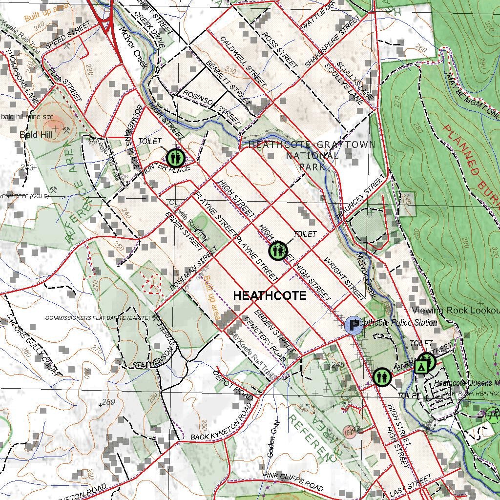 Getlost Map 7824-3 HEATHCOTE Victoria Topographic Map V16b 1:25,000 by Getlost Maps | Avenza Maps