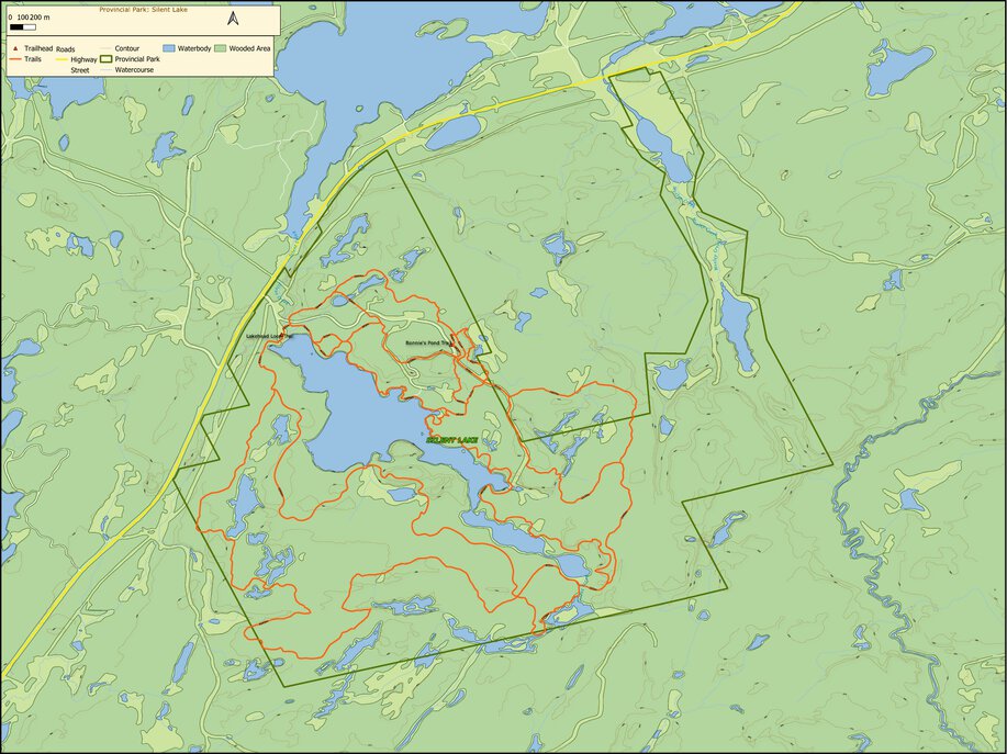 Ontario Provincial Park: Silent Lake Map by Xavier Maps | Avenza Maps