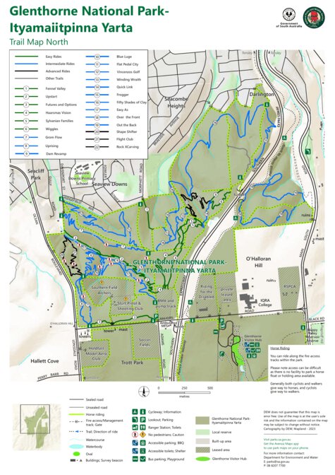 Glenthorne National Park Trail Map - North by Department for Environment and Water | Avenza Maps