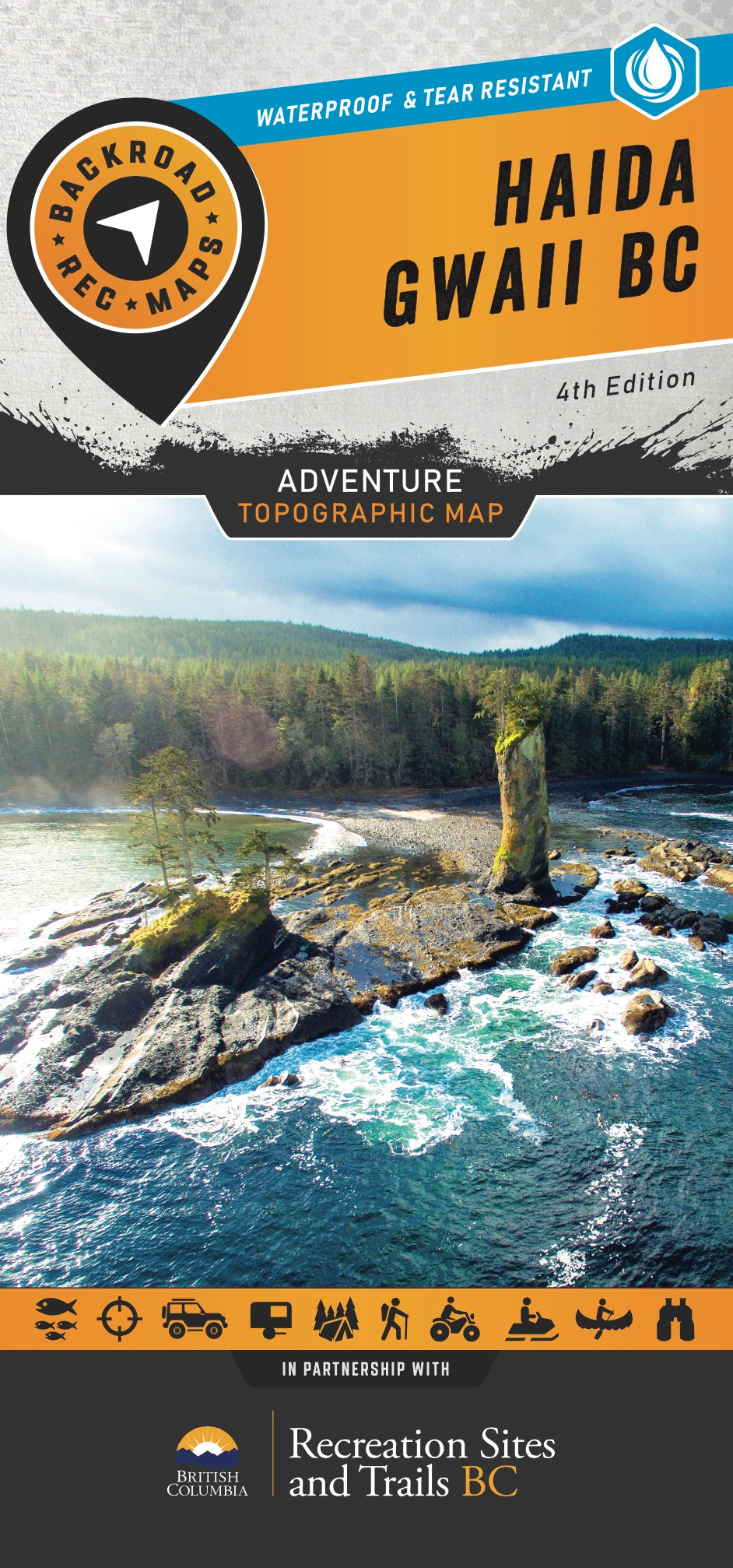 Haida Gwaii Recreation Map 4th Edition (BC Rec Map Bundle) by Backroad Mapbooks | Avenza Maps