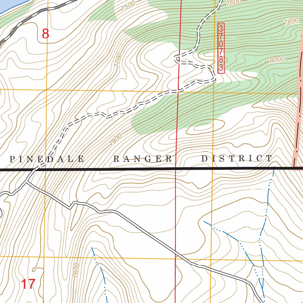 Boulder Lake, WY FSTopo Map by US Forest Service - Topo | Avenza Maps