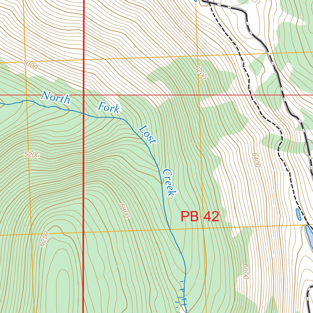 Connor Creek, MT FSTopo Map by US Forest Service - Topo | Avenza Maps