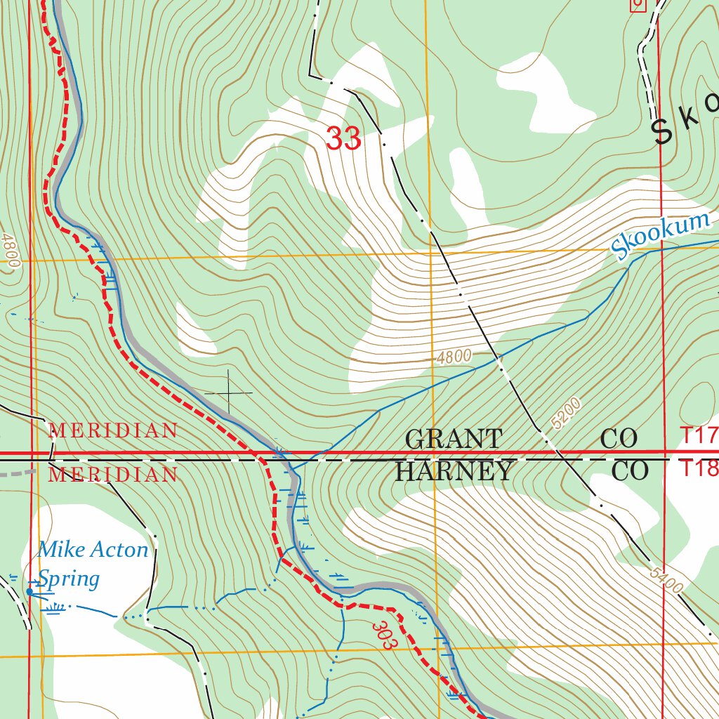 Dollar Basin, OR FSTopo Map by US Forest Service - Topo | Avenza Maps