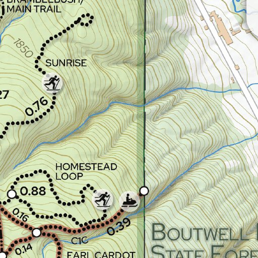 Boutwell Hill State Forest Map by Chautauqua County Department of Planning & Development ...
