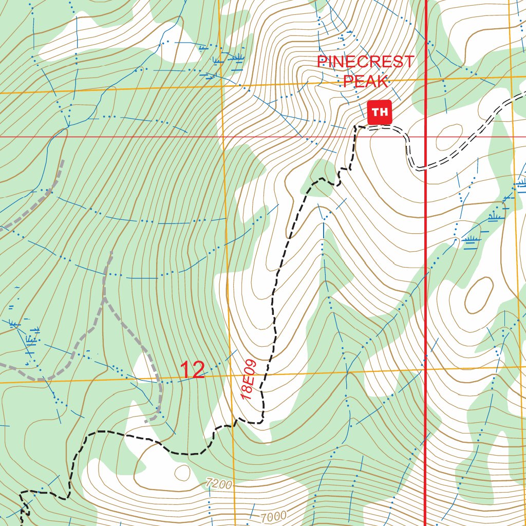 Pinecrest, CA FSTopo Map by US Forest Service - Topo | Avenza Maps