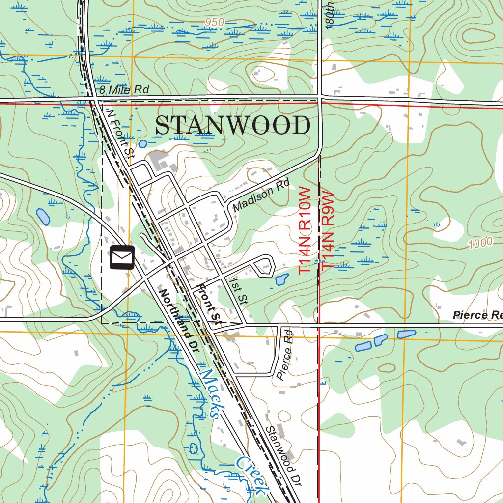Stanwood, MI FSTopo Map by US Forest Service - Topo | Avenza Maps