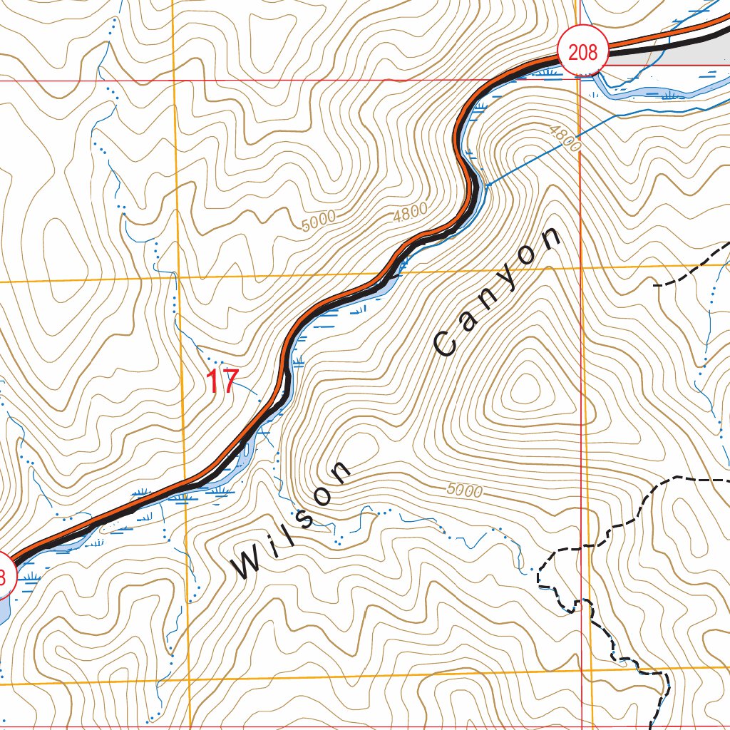 Wilson Canyon, NV FSTopo Map by US Forest Service - Topo | Avenza Maps