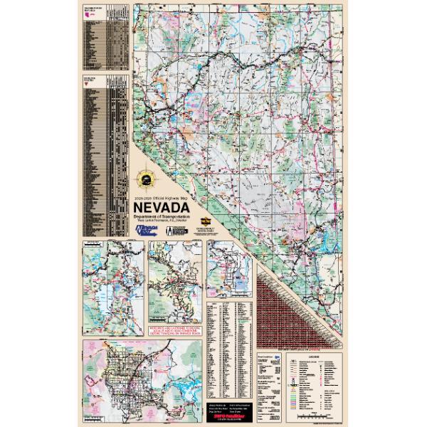 Official Nevada Highway Map 2025-2026 by Nevada Department of ...