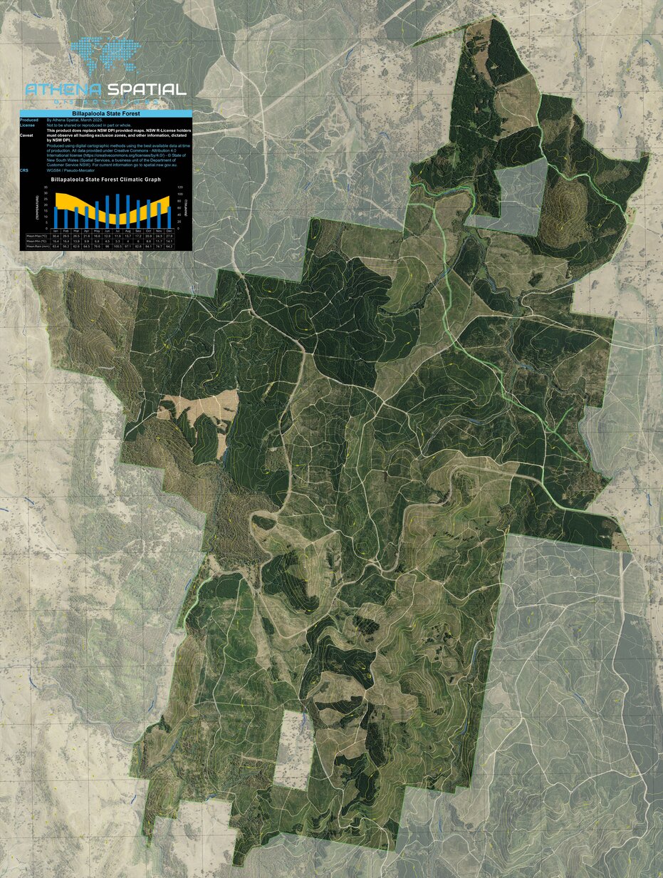 Billapaloola State Forest Map by Athena Spatial | Avenza Maps