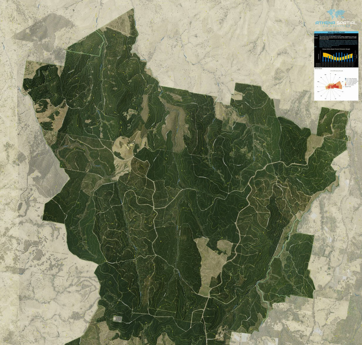 Green Hills State Forest 2024 - North Map by Athena Spatial | Avenza Maps